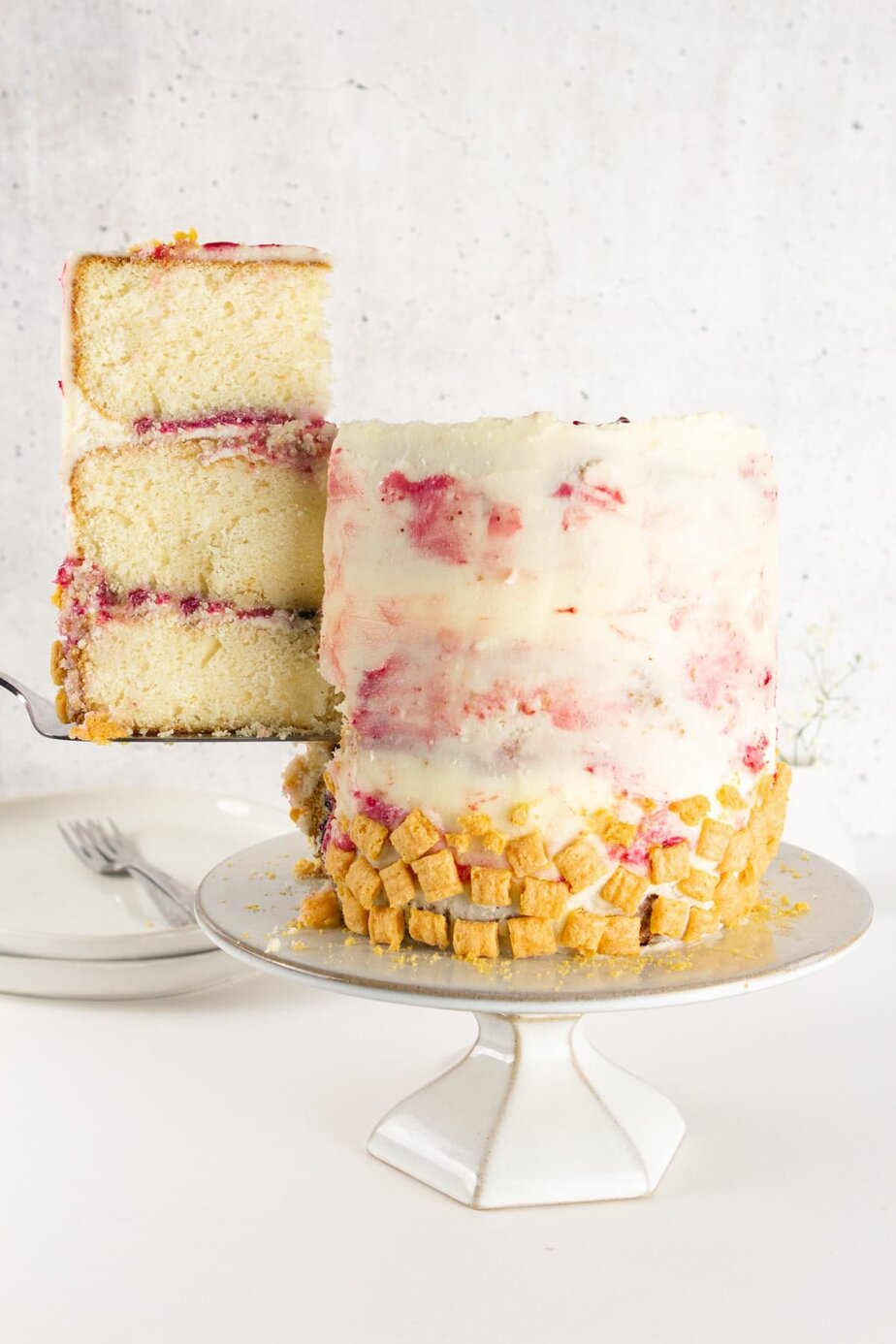 Cap'n Crunch Triple Berry Cake - Homesteading Suburbs